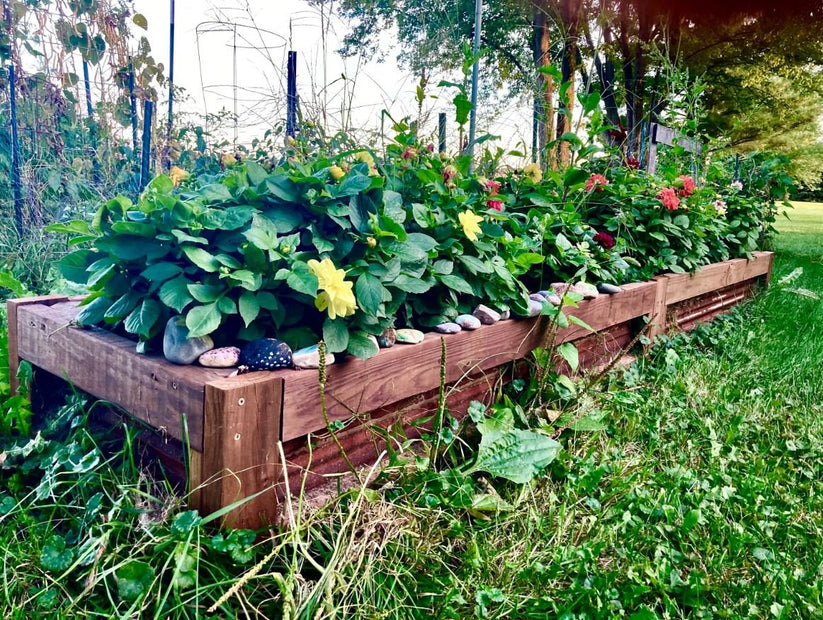 Corrugated Raised Planter Box DIY Build Plans, Shallow Flower Bed ...