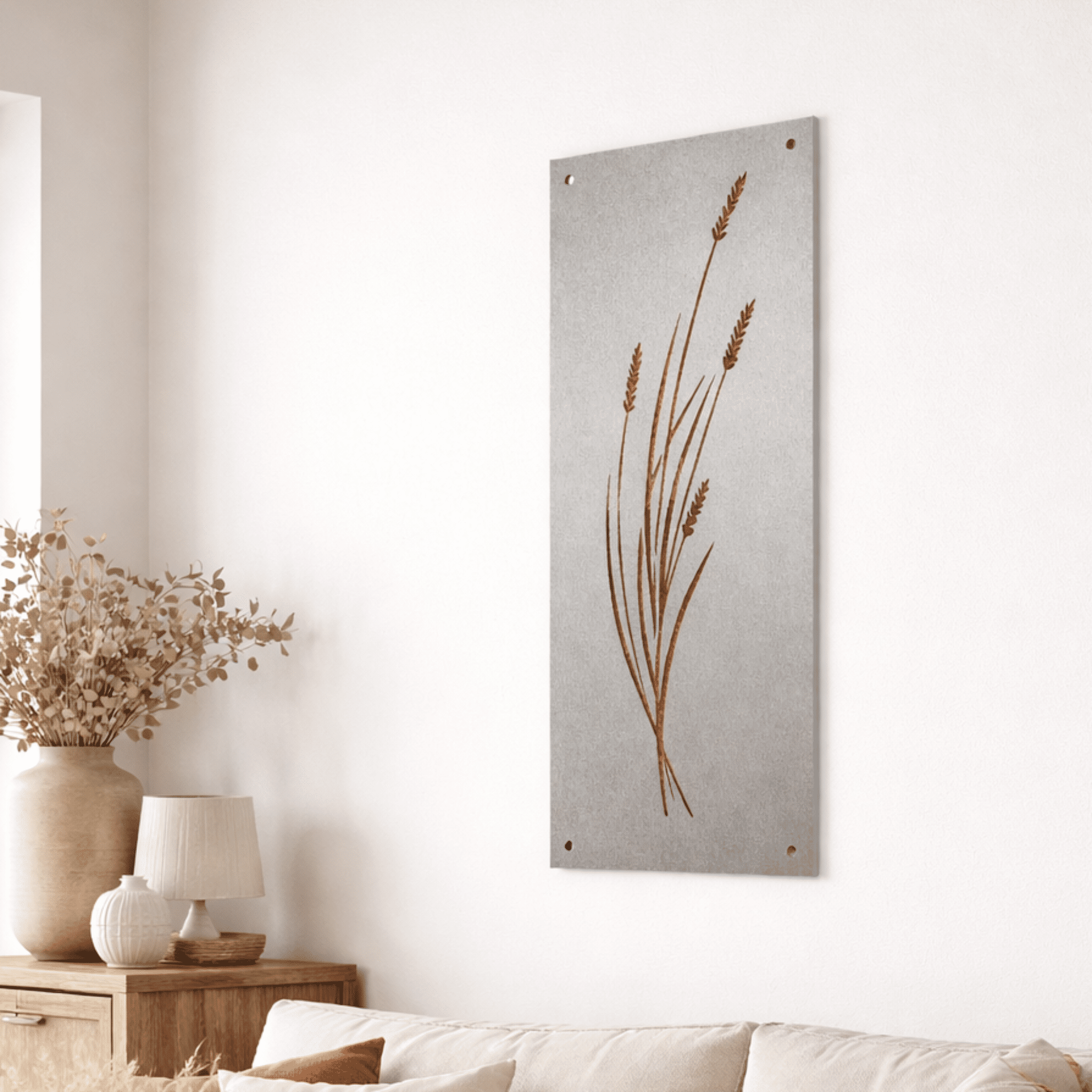 Golden Prairie Wheat Layered Steel Wall Art – Northern Forge, LLC