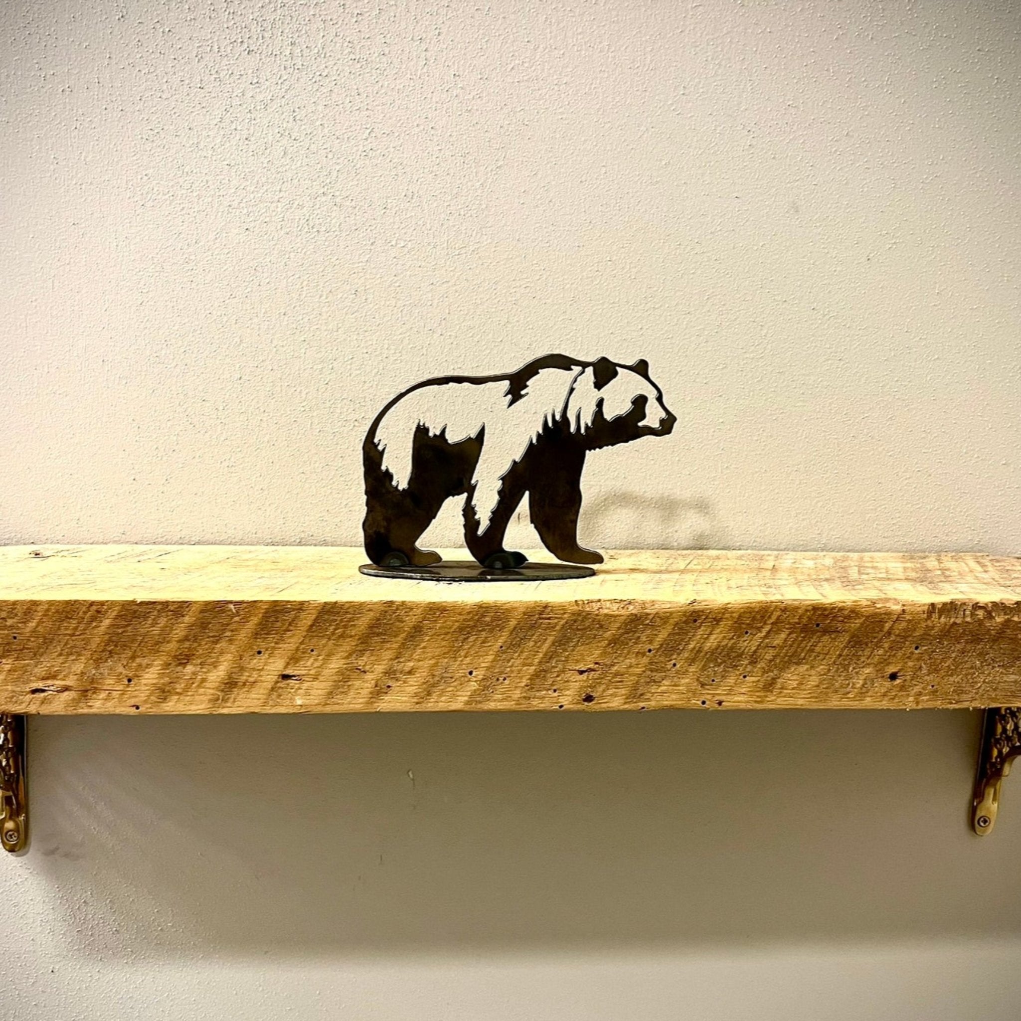 Metal Grizzly Bear Hollow - Mantel – Northern Forge, LLC
