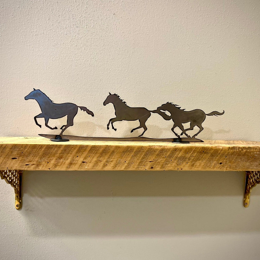 Metal Running Horses - Mantel – Northern Forge, LLC