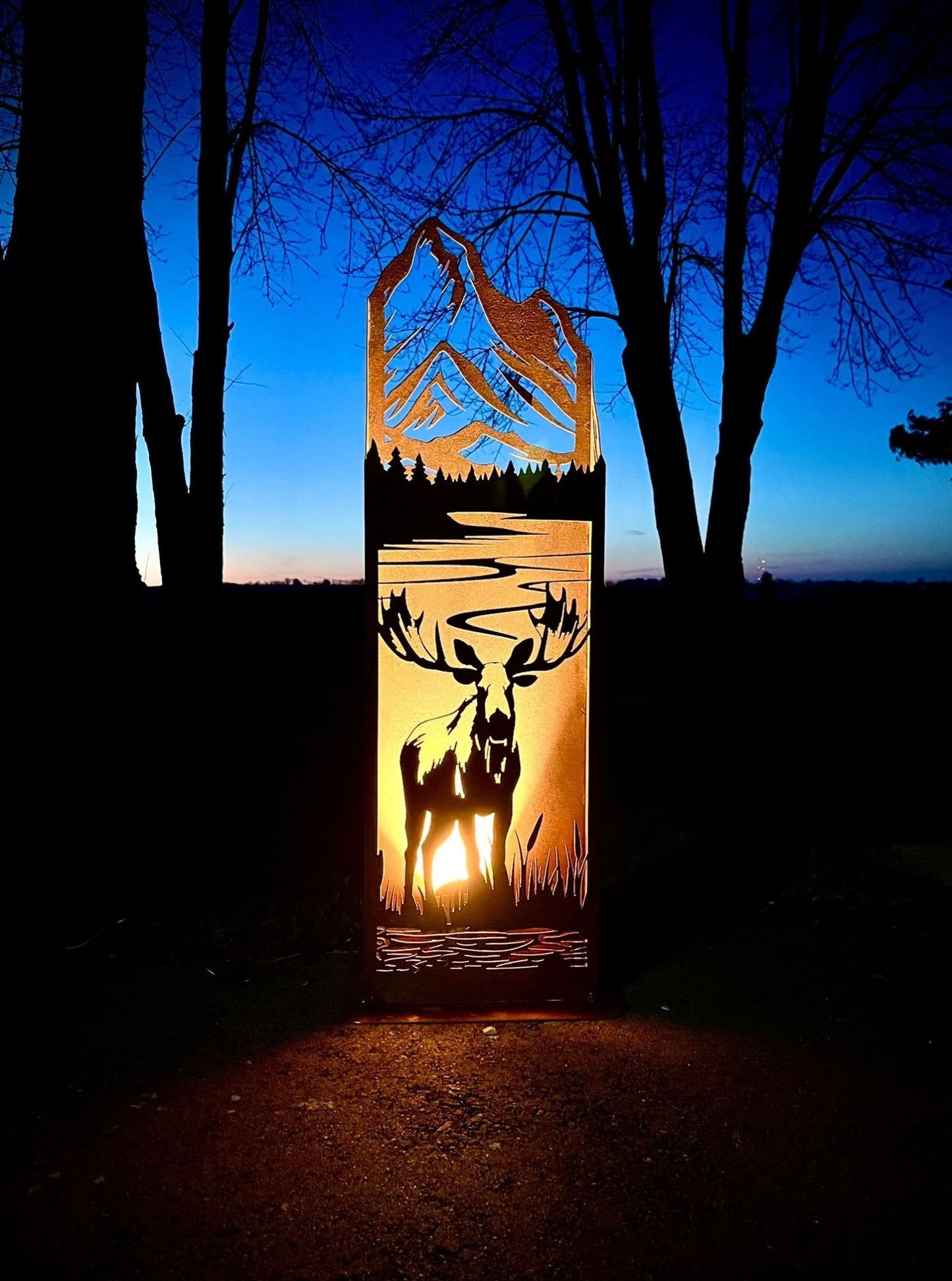 Moose Mountains Steel Luminary Box | 36 in. – Northern Forge, LLC