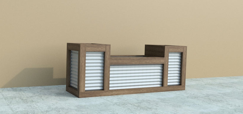 Multi-Level Corrugated Raised Planter Box DIY Build Plans, Raised Gard ...
