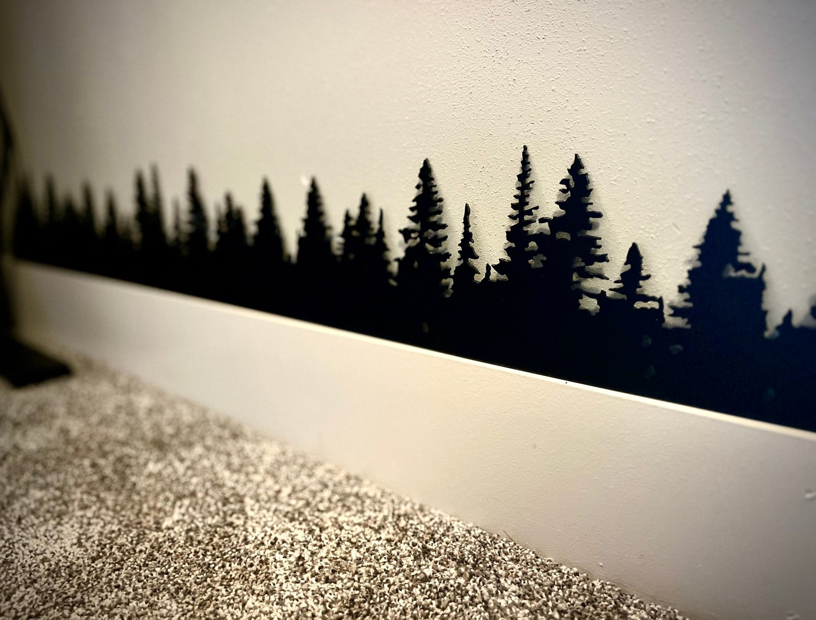 Pine Tree Forest Baseboard Mount - Custom Lengths – Northern Forge, LLC