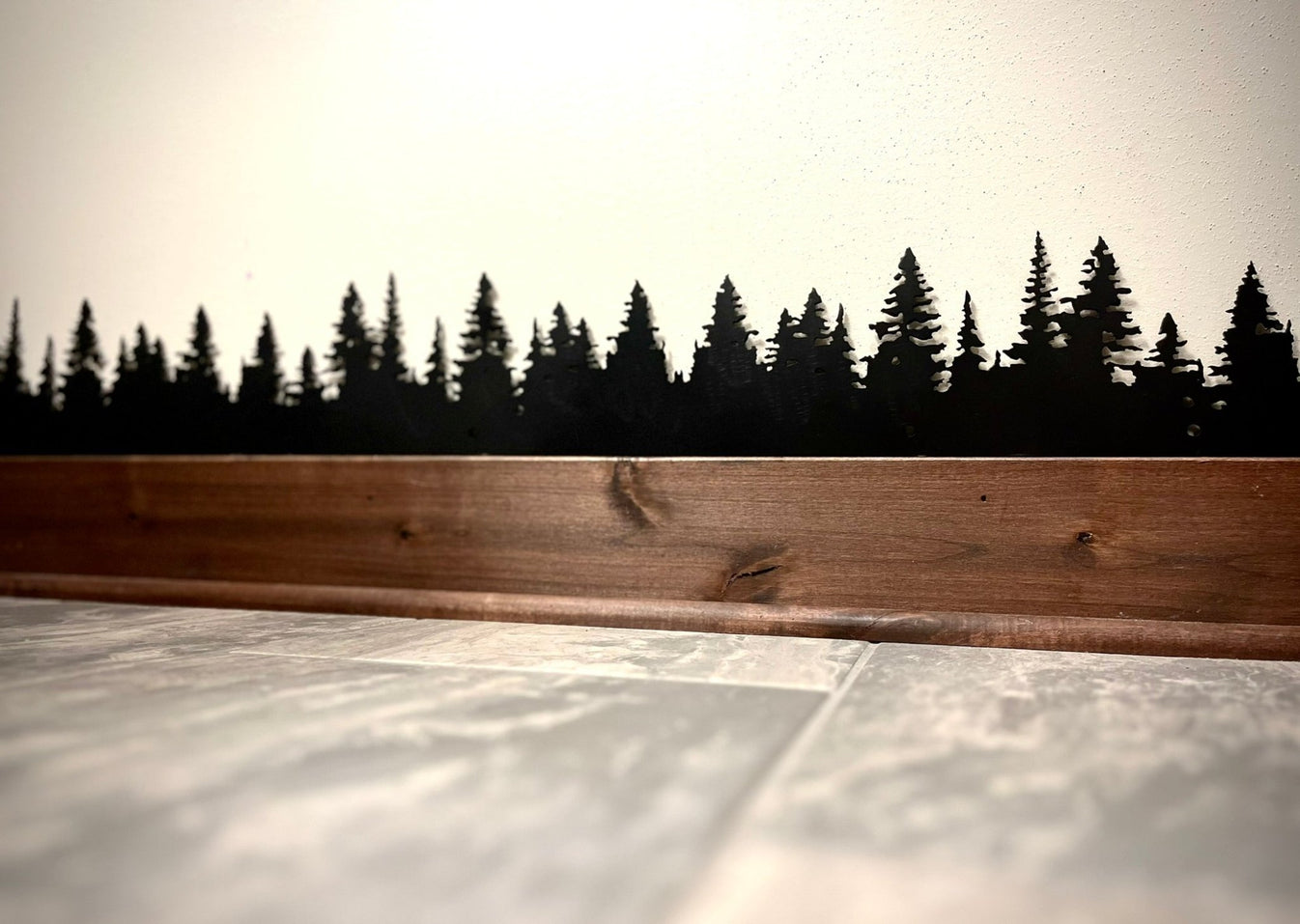 Pine Tree Forest Baseboard Mount - Custom Lengths – Northern Forge, LLC
