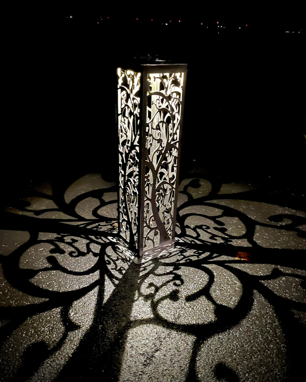Tree of Life Solar Luminary Pillar | Multiple Sizes – Northern Forge, LLC