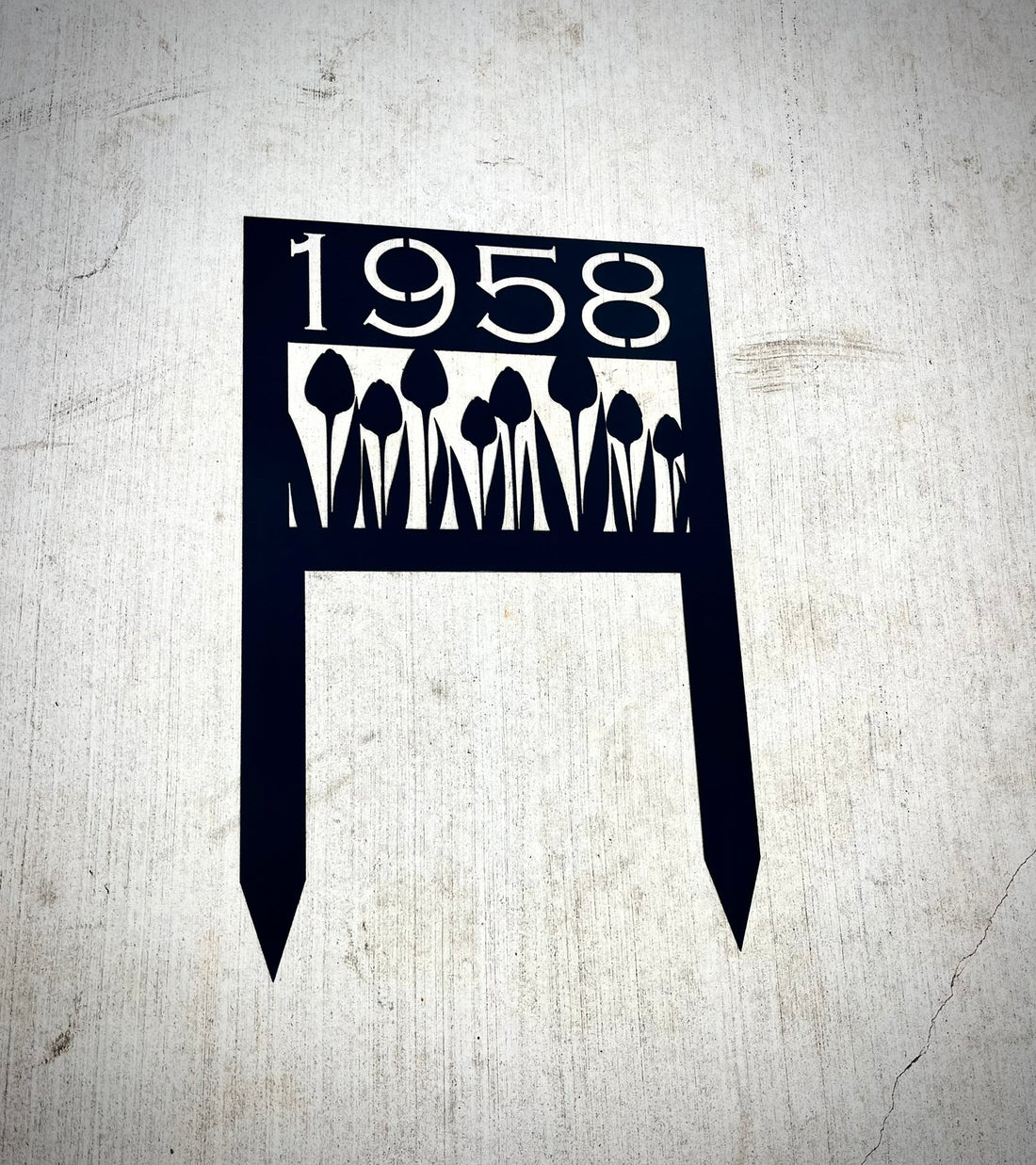 Tulip Home Address Yard Sign | Steel – Northern Forge, LLC