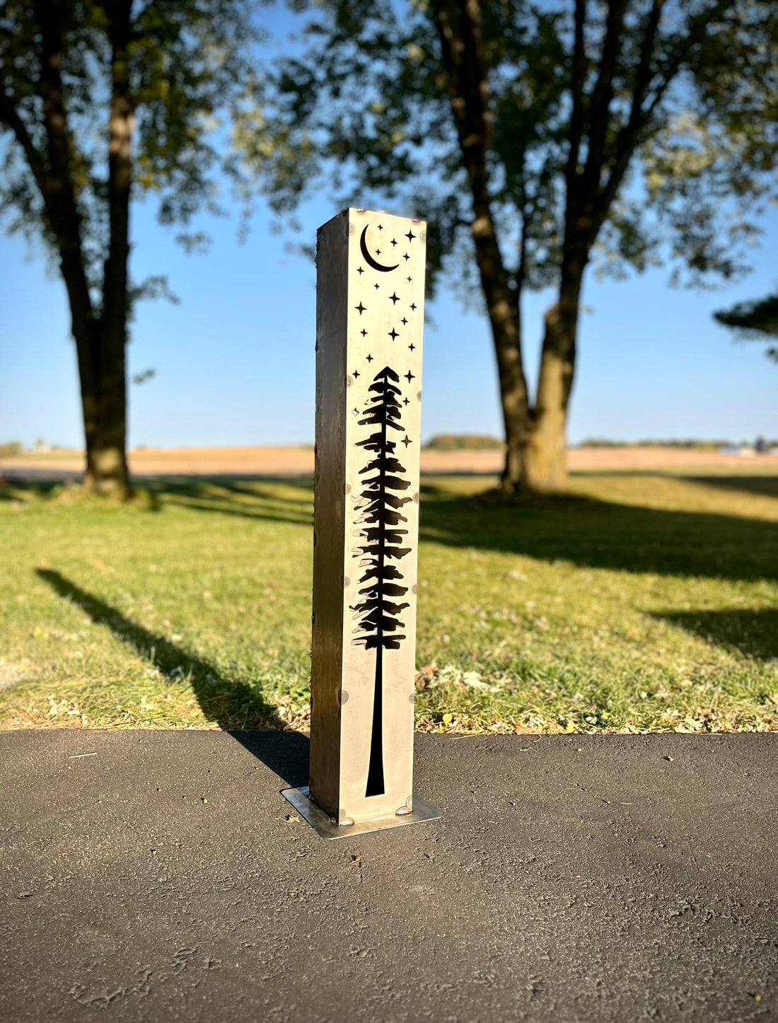 XL Pine Night Sky Luminary Pillar | 36-in, 48-in – Northern Forge, LLC