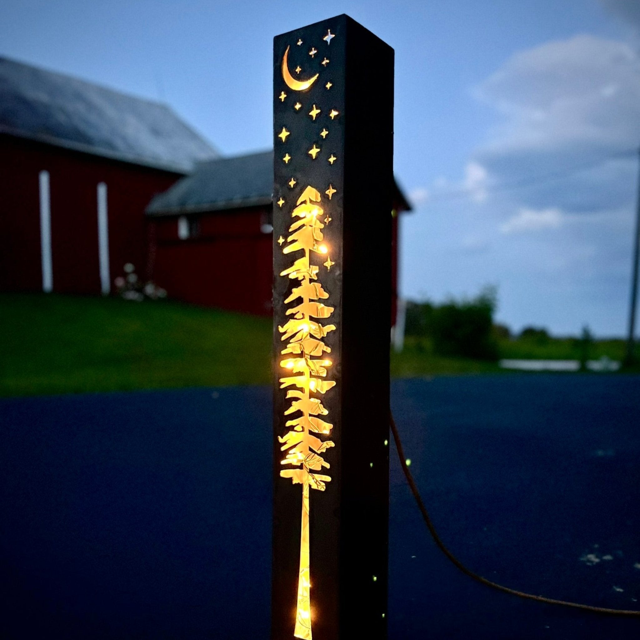 XL Square Night Sky Luminary Pillar | 5x5 | 36 in. – Northern Forge, LLC