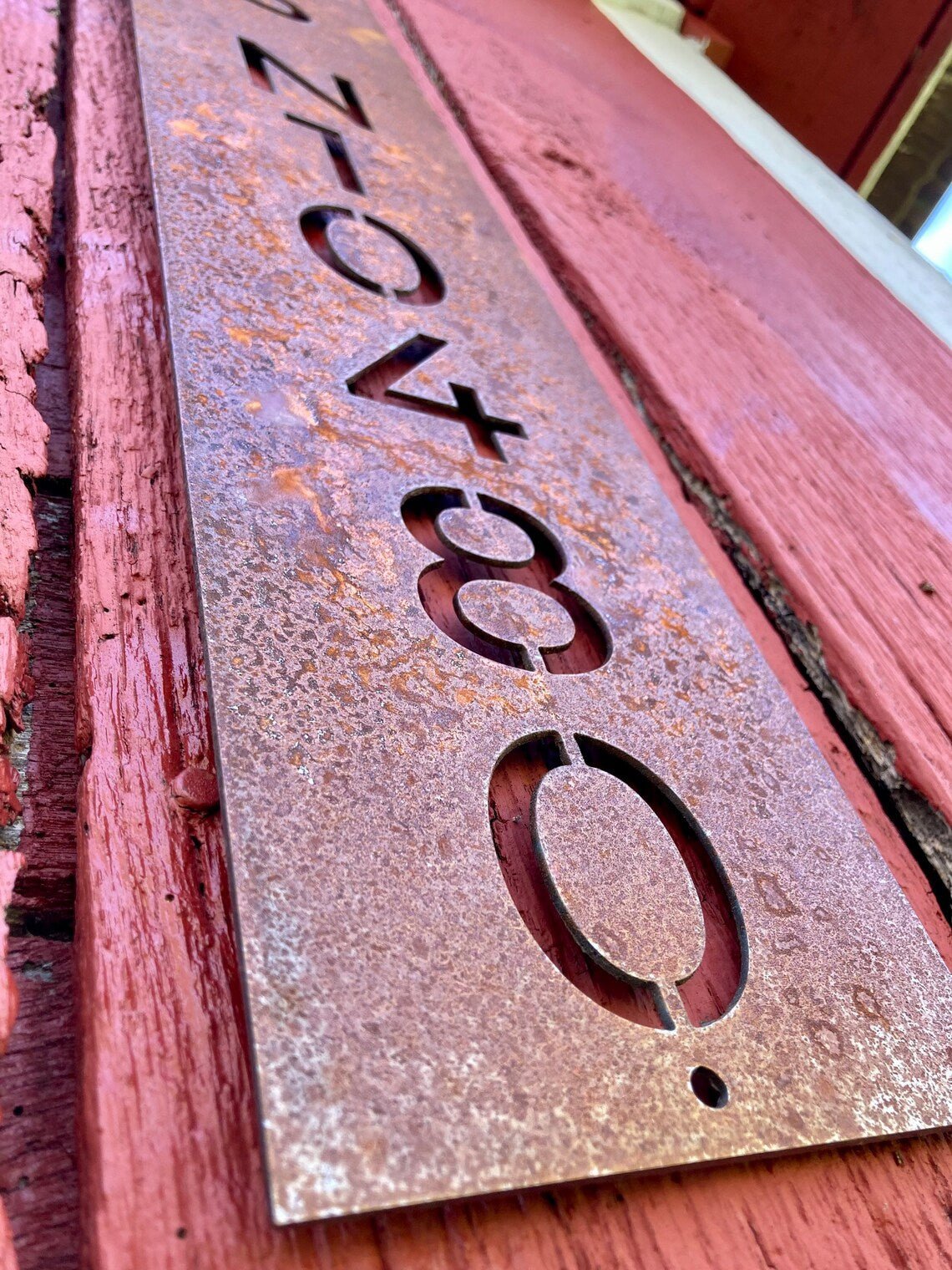 Metal House Address Sign 23-inch - Vertical – Northern Forge, LLC