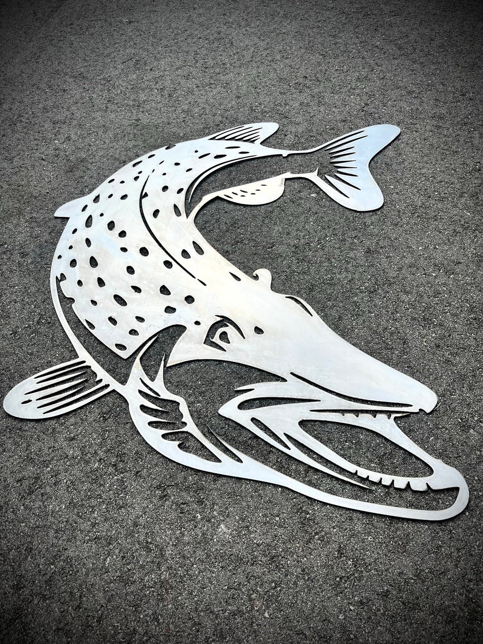 Pike Chasing Perch Metal Wall Art – Northern Forge, LLC