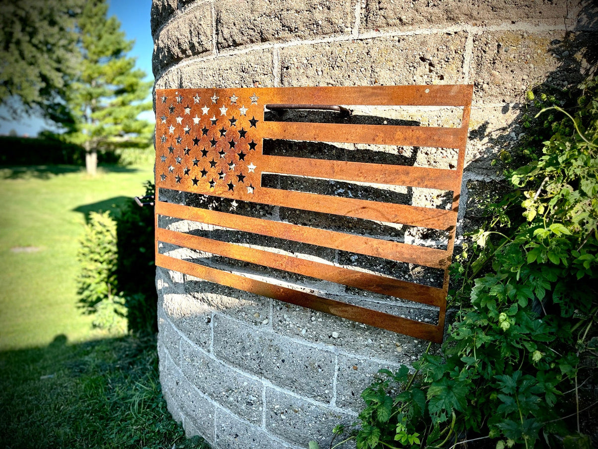 Rusty American Flag – Northern Forge, LLC