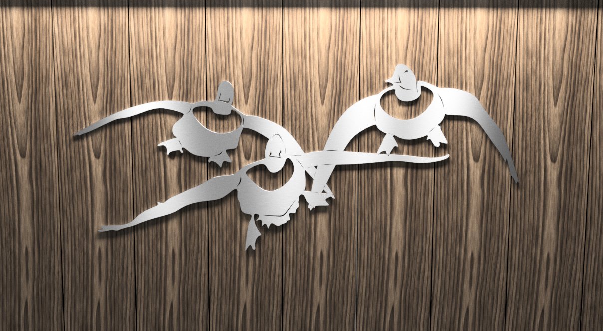 Steel Flock Canvasback Ducks Wall Art – Northern Forge, LLC