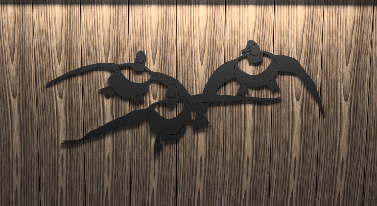 Steel Flock Canvasback Ducks Wall Art – Northern Forge, LLC