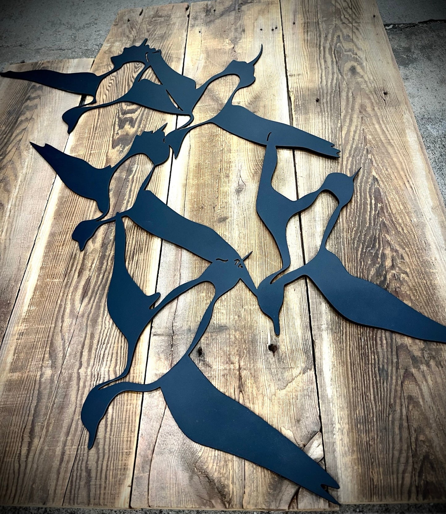 Steel Flock of Pintail Ducks Wall Art – Northern Forge, LLC