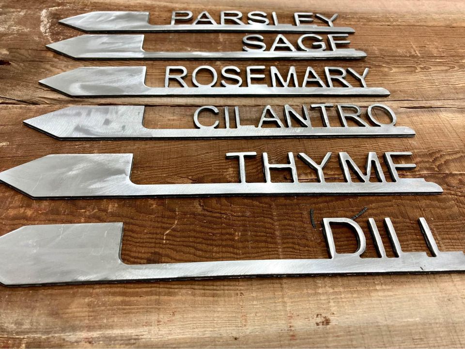 Steel Herb Garden Labels - 10-inches – Northern Forge, LLC