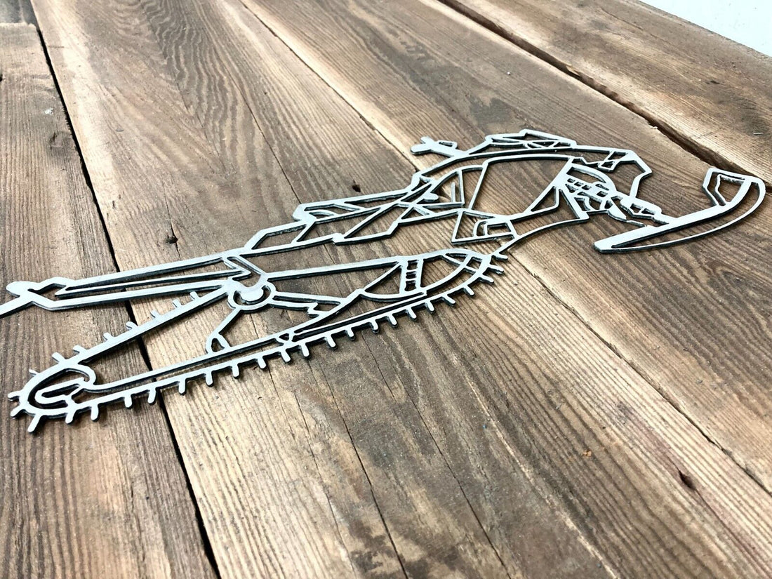Steel Snowmobile Wall Art – Northern Forge, LLC