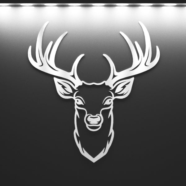 Steel Whitetail Buck Head Wall Art – Northern Forge, LLC