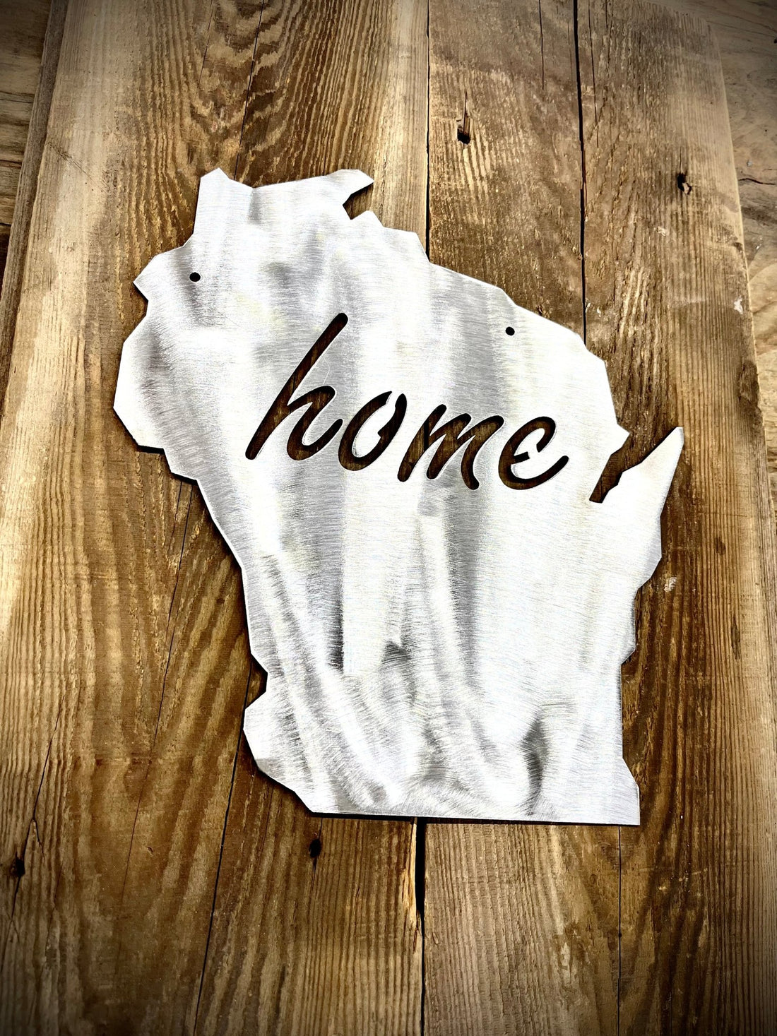 Steel Wisconsin Home Sign – Northern Forge, LLC