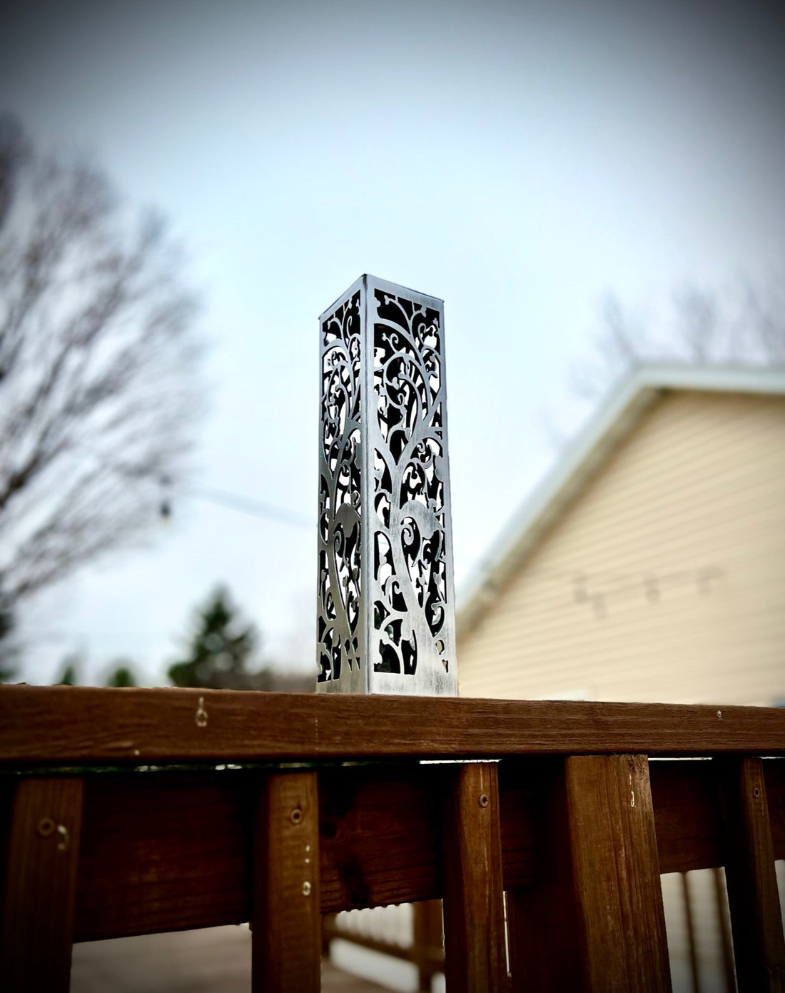 Tree of Life Solar Luminary Pillar | Multiple Sizes – Northern Forge, LLC