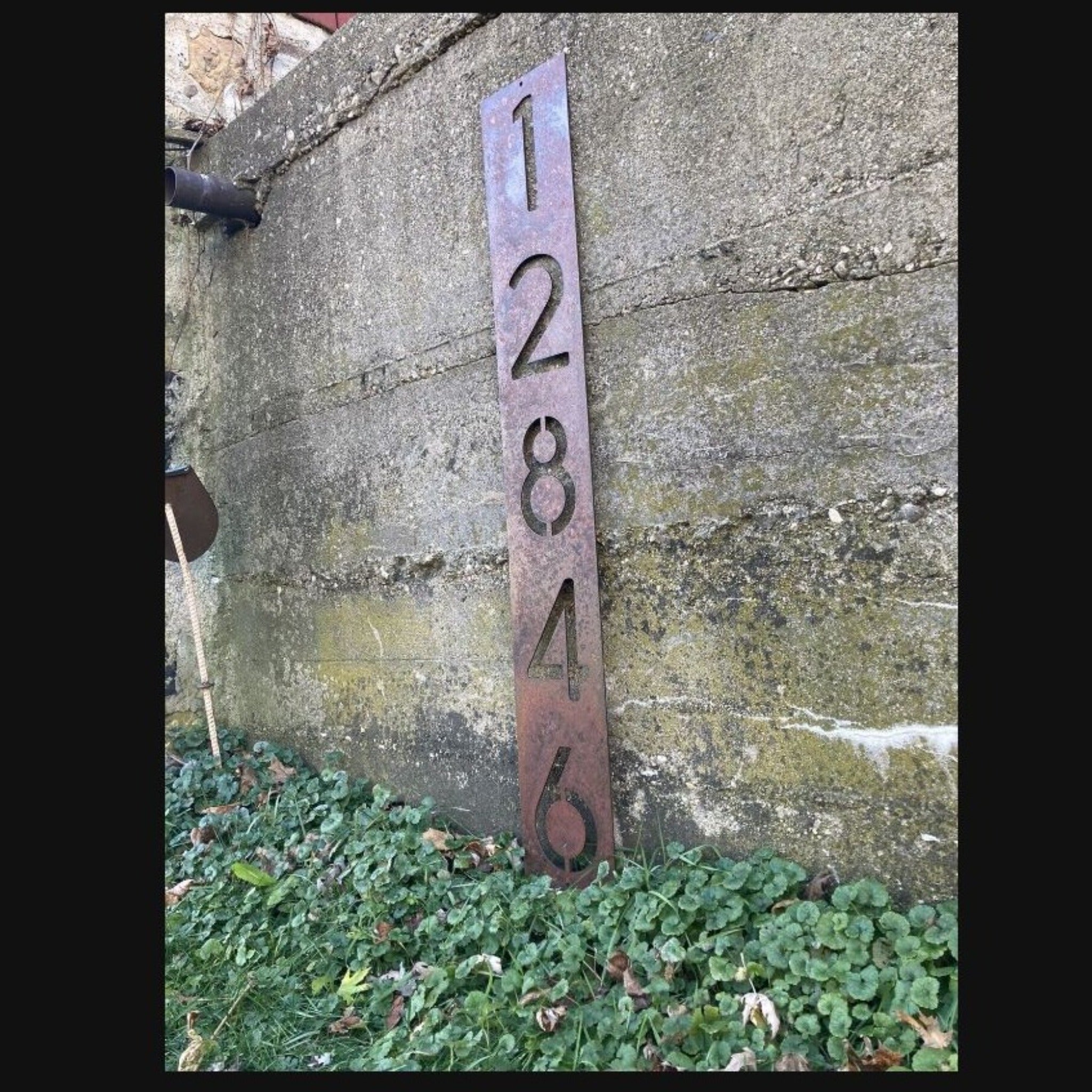XL Metal House Address Sign - Vertical – Northern Forge, LLC